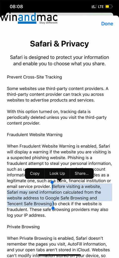 winandmac | IOS Safari竟主动传送IP等私隐资料去大陆腾讯?!